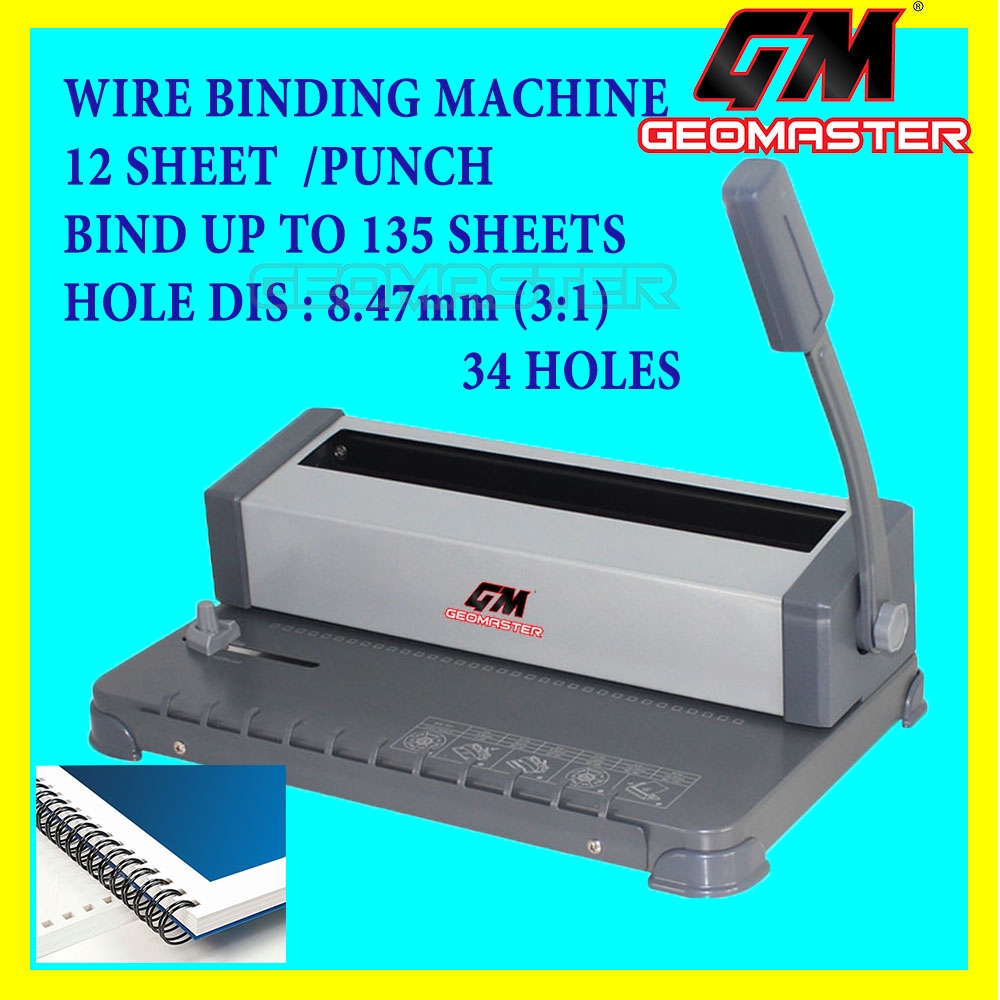 GEOMASTER Wirebind Machine Wire Binding Machine WB - 007 | Shopee Malaysia