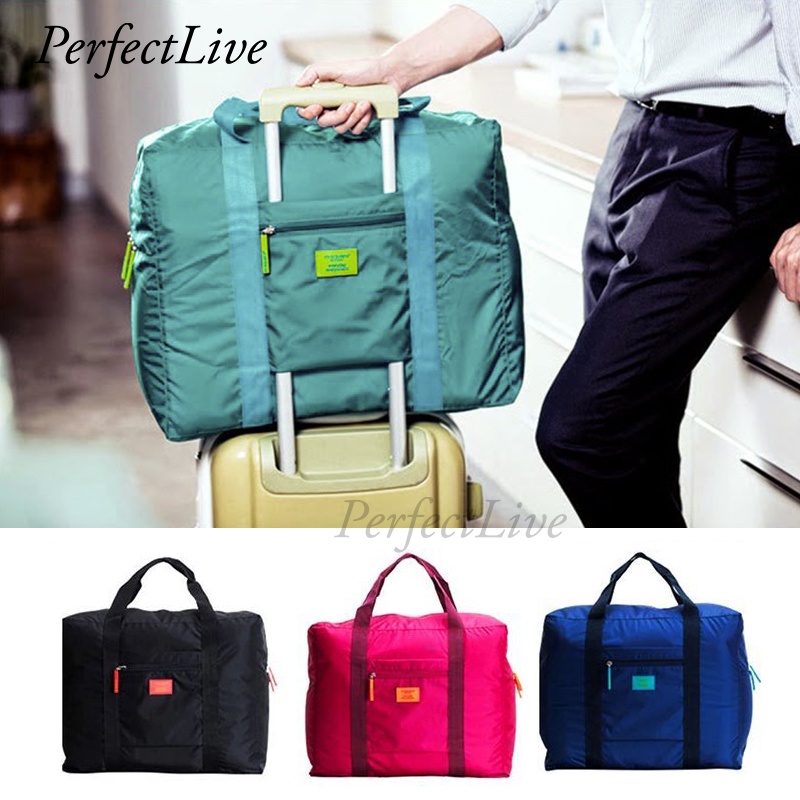 Perfect Foldable Travel Bag Waterproof Duffle Storage Luggage Carry On ...
