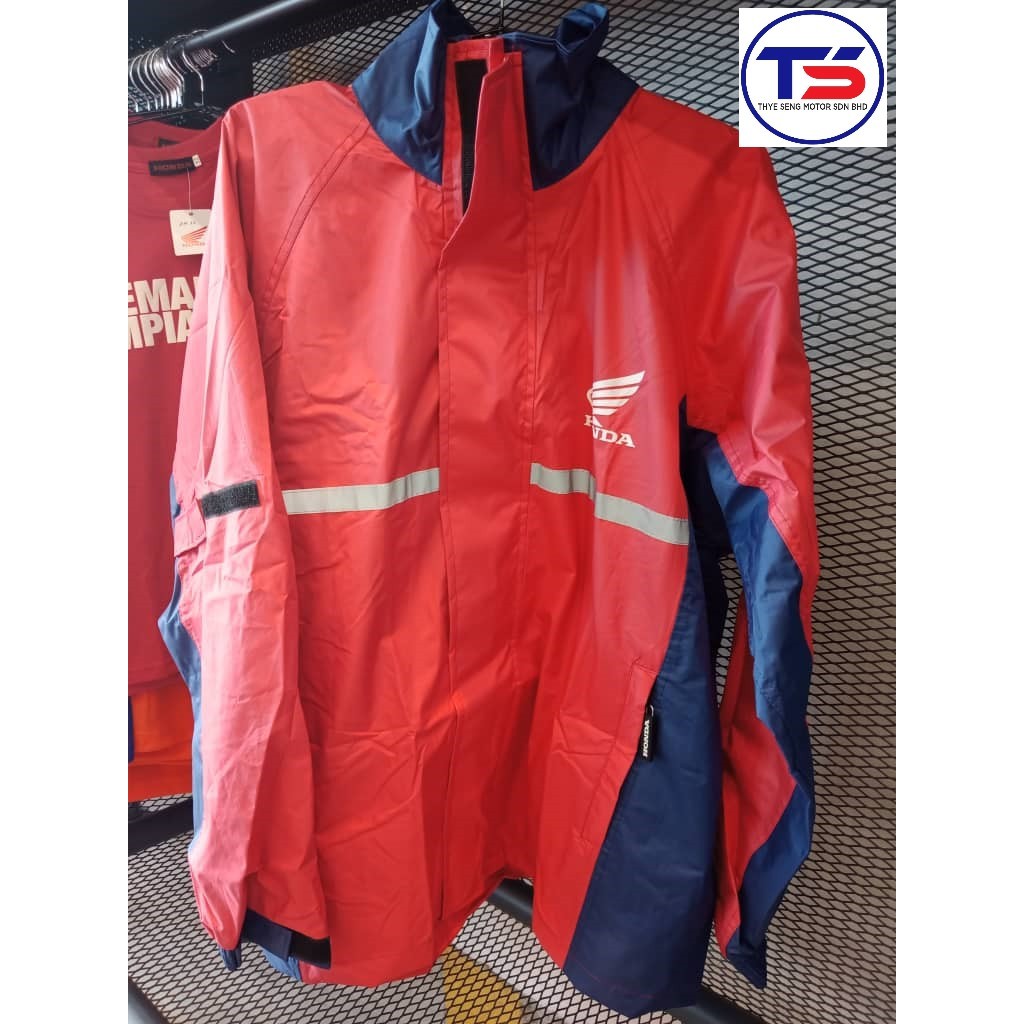 HONDA Merchandise 100% Original Honda Red/Blue Rain Coat | Shopee Malaysia