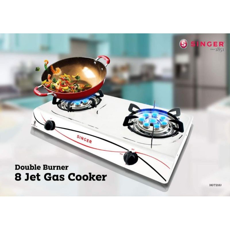 Singer 8 Jet Gas Cooker HGT218J Dapur Gas 火炉 煤气炉 | Shopee Malaysia