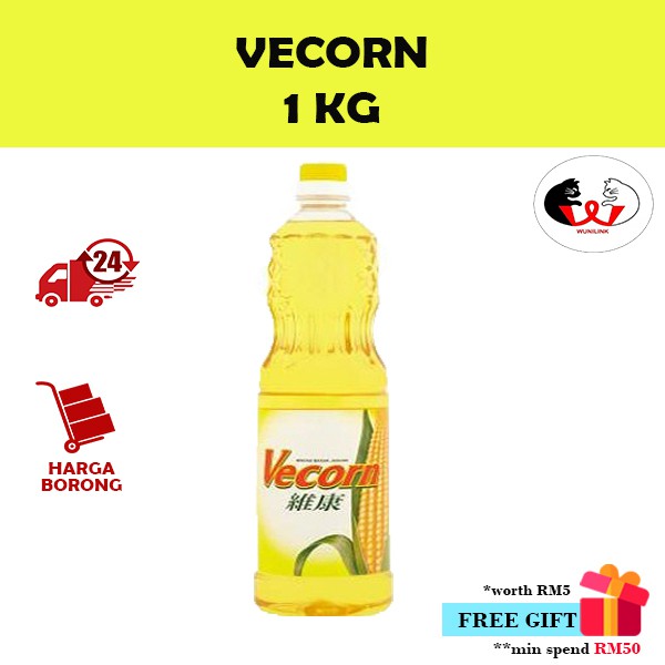 Vecorn Corn Cooking Oil / Vecorn Corn Oil / Minyak Masak Jagung (1 KG ...