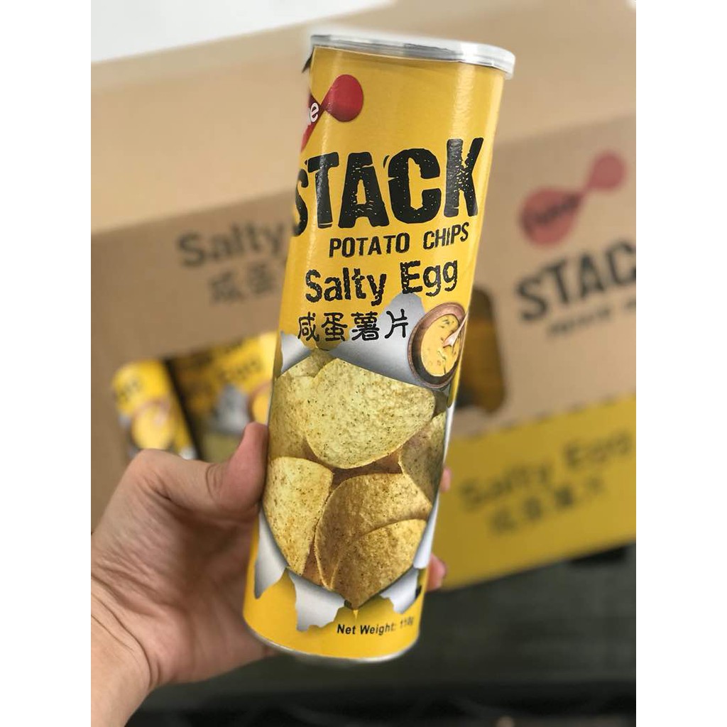 Peke STACK Potato Chips Salty Egg (110g) | Shopee Malaysia