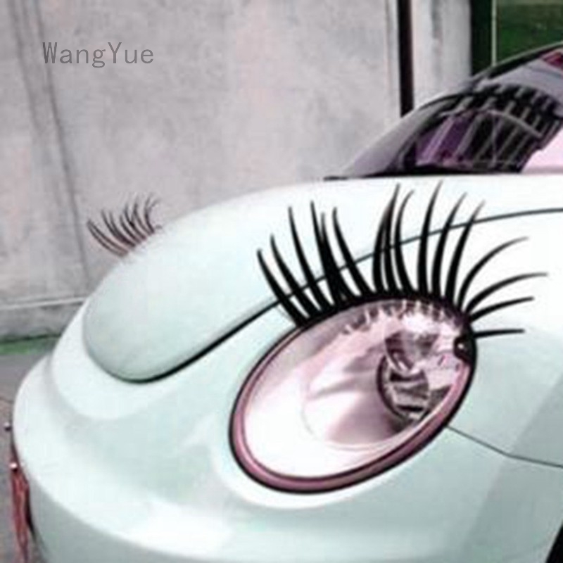2pcs/set Auto Eyelash 3D Automotive eyelashes car eye lashes car logo ...