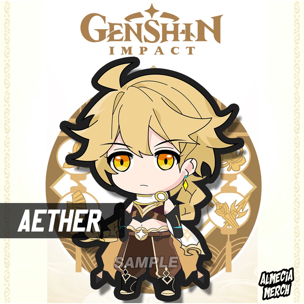 GANTUNGAN Aether Genshin Impact Keychain / Genshin Impact Keychain ...