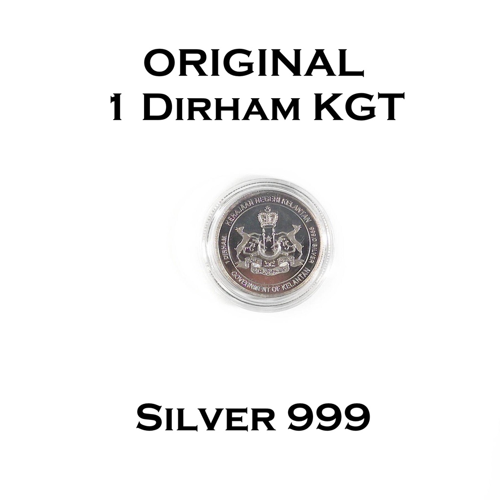 1 dirham KGT silver perak 999 Kelantan gold trade original logam mulia ...