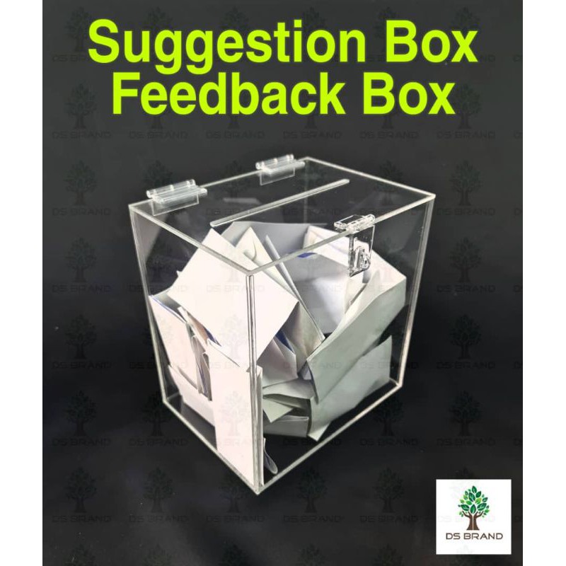 Suggestion Box / Feedback Box / Peti Cadangan / Charity Box | Shopee ...
