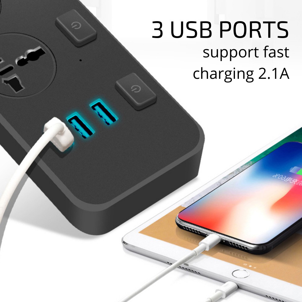 Universal Extension Malaysia Plug Power Socket with Independent Switch2 ...