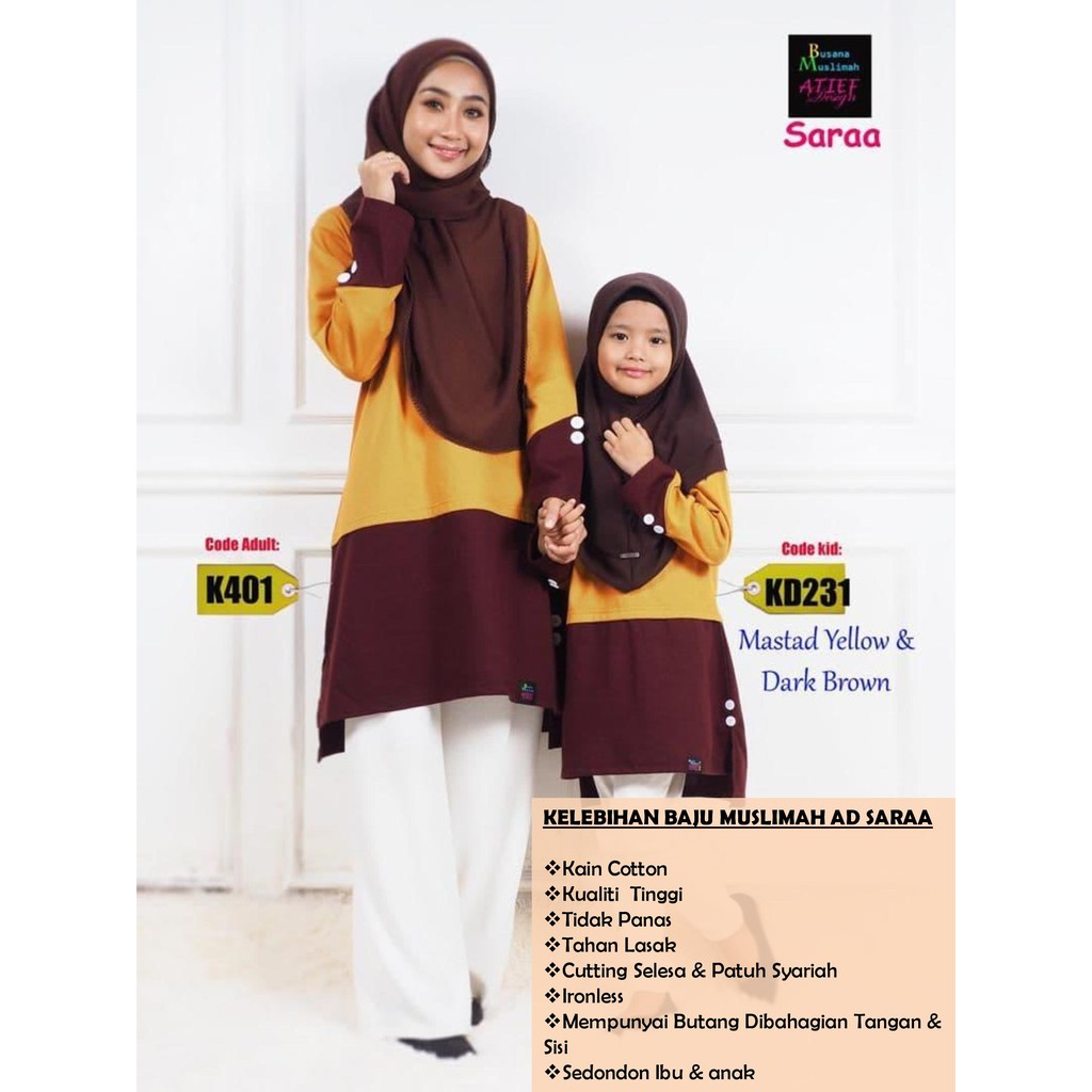 🔥🔥🔥 TSHIRT MUSLIMAH Sedondon SARAA by Atief Design 🔥🔥🔥 | Shopee Malaysia