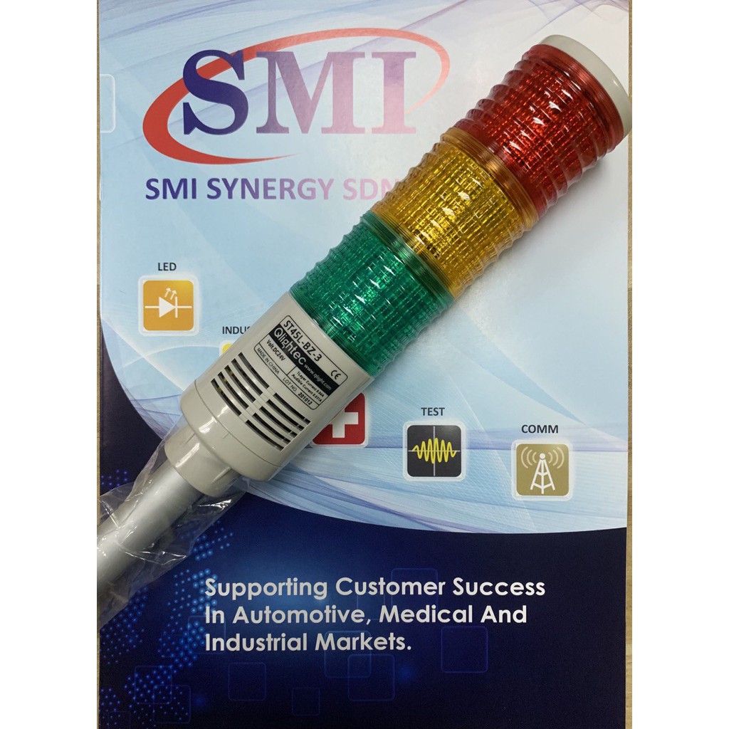 ST45L QLIGHT SIGNAL TOWER LIGHTS , ST45L-BZ-3 DC24V R.A.G ST45L-BZ-3-24-RAG | Shopee Malaysia