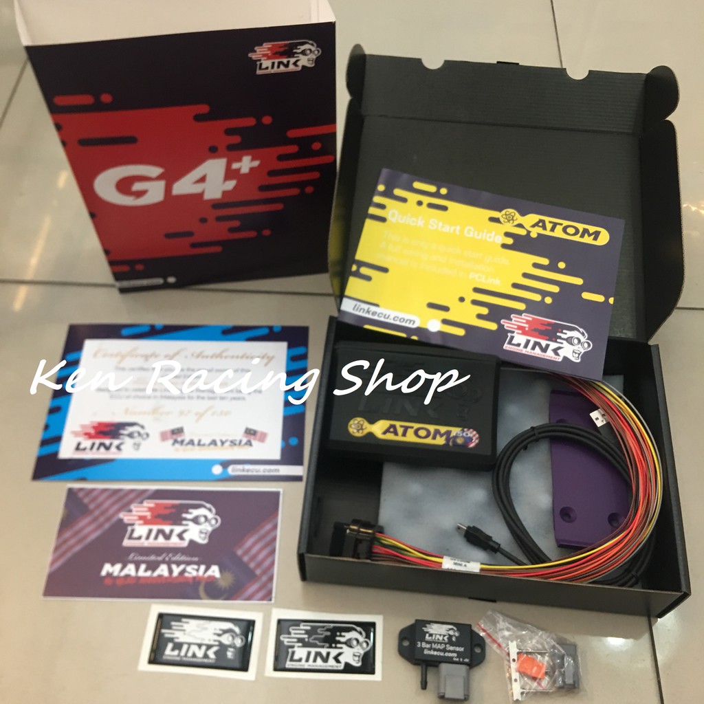 LINK ECU ATOM 2 G4+ MALAYSIA EDITION , WITH 3 bar map sensor | Shopee ...
