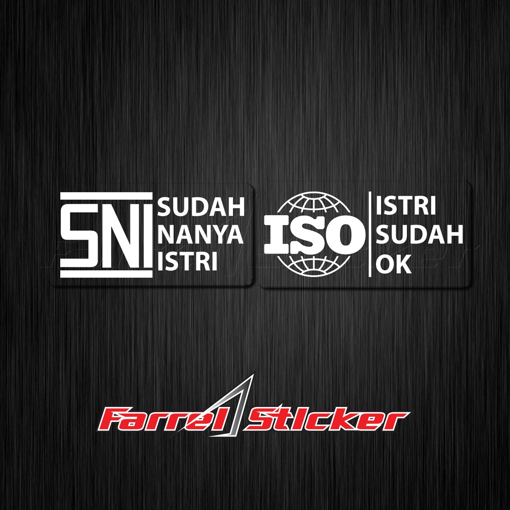 The SNI sticker has been asked by my wife, the ISO sticker | Shopee ...
