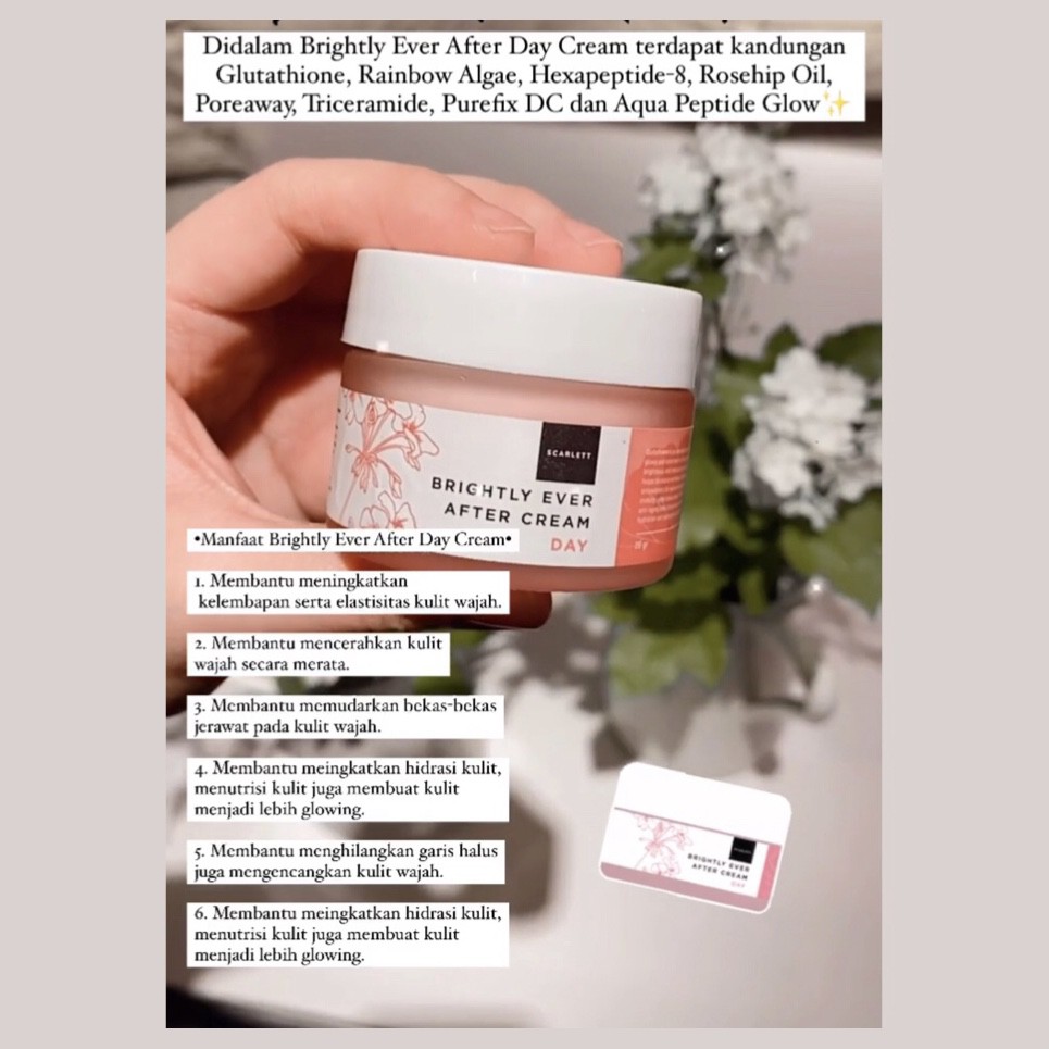 Scarlett Day & Night Cream (Acne & Brightly Ever After) | Shopee Malaysia