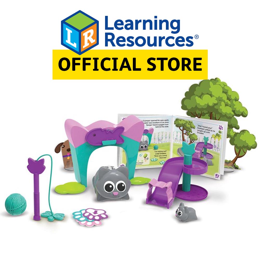 Learning Resources Coding Critters Scamper & Sneaker- Age 4-10, Interactive STEM Coding Toy ...