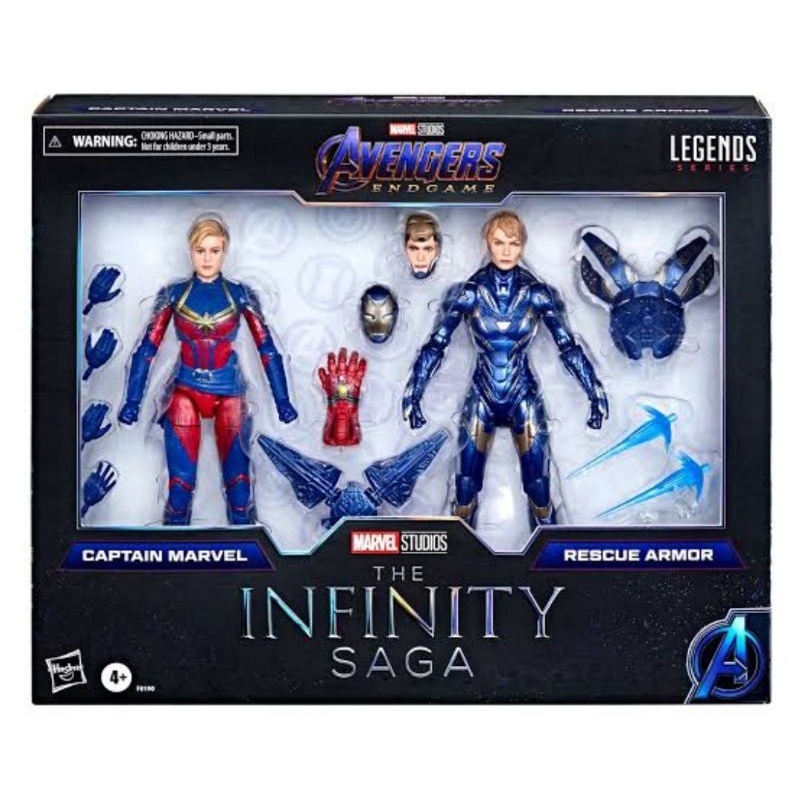 Hasbro Marvel Legends Infinity Captain Marvel and Rescue 2 Pack ...