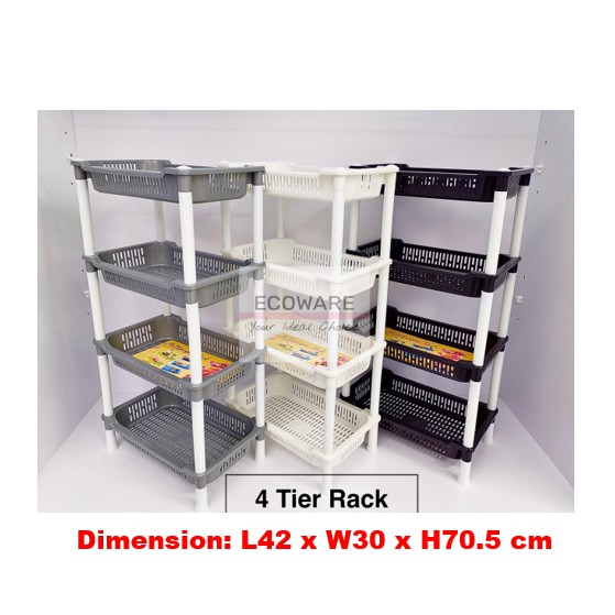 Kitchen Rack Plastic 2 Tier 3 Tier 4 Tier Multipurpose Rack / Big Rack ...