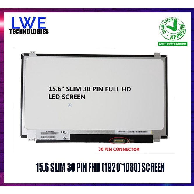 15.6 SLIM 30 PIN FULL HD 1920X1080 SCREEN COMPETIABLE N156HGE-EAL REV ...