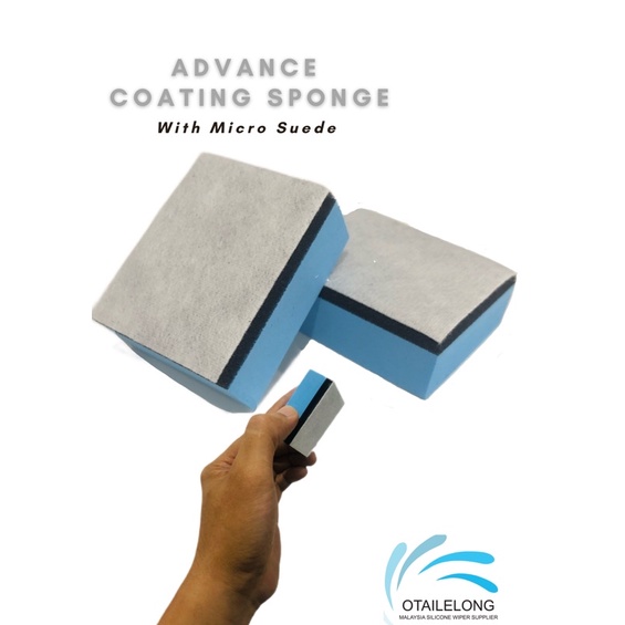 [ADVANCE]Coating SPONGE with micro suede| Ceramic Coating Sponge ...
