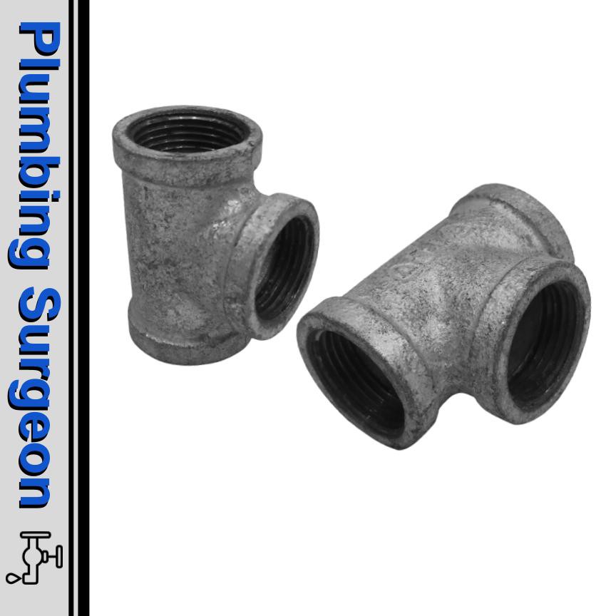 Tee Gi Pipe 3/4" Paip Besi Stainless Steel Pipe Fitting Water Pipe ...