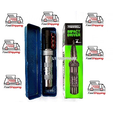 VESSEL Hand Impact Driver Kit Set with 4 Bits Jam Screws Screw ...