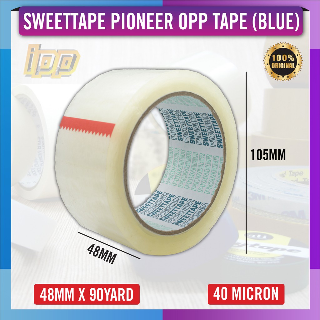 Sweettape Clear OPP Packing Tape / Sweettape Pioneer OPP Tape 48mm x ...