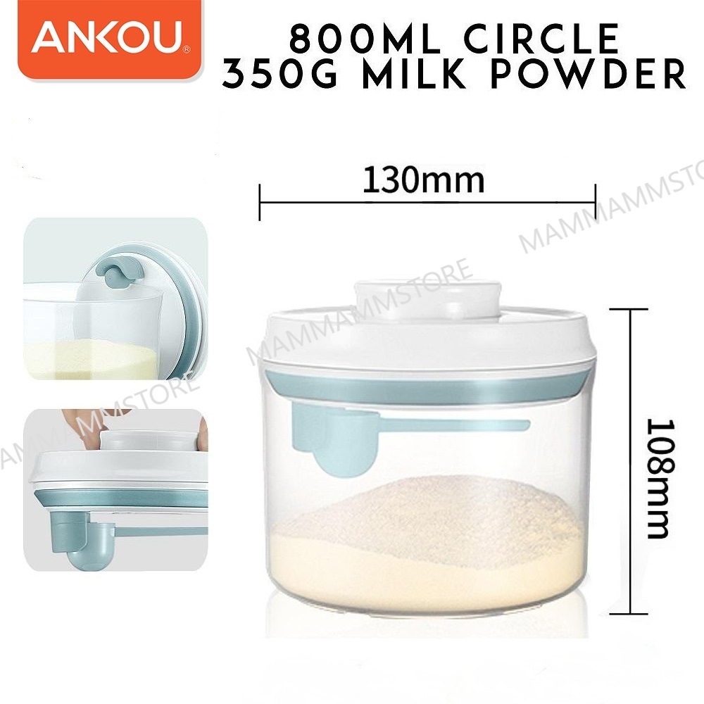 ANKOU AIR TIGHT MILK POWDER CONTAINER (CIRCLE) | Shopee Malaysia