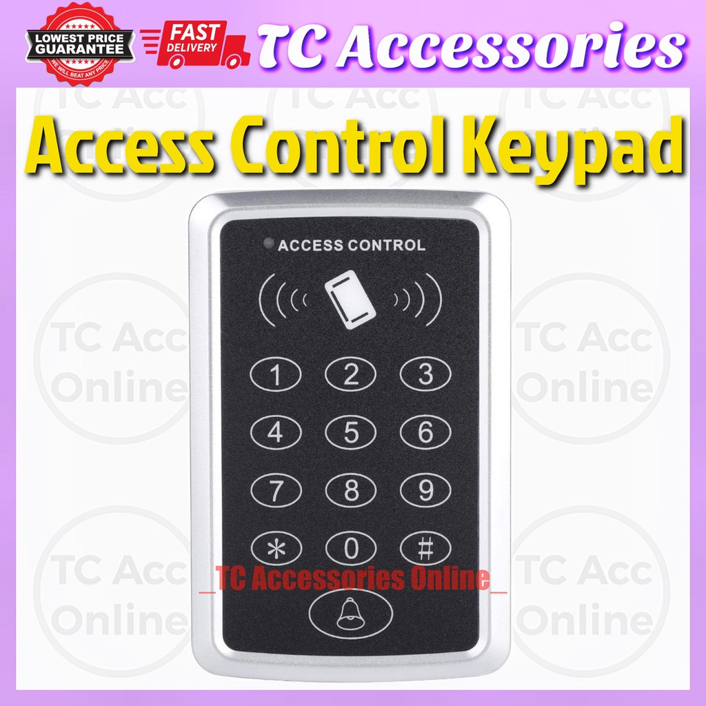 Door Access Control Keypad Lock ID Card Password Security KEYPAD ONLY ...