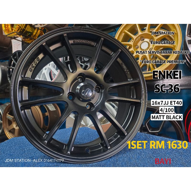 ENKEI SC36 16INC SPORT RIM BARU MYVI ALZA VIOS CITY JAZZ | Shopee Malaysia