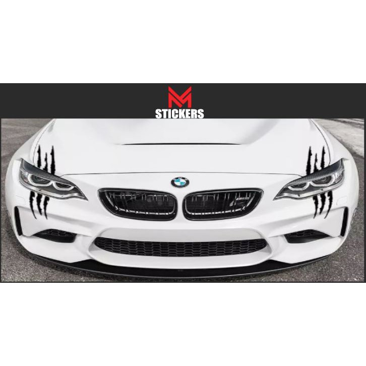 GHOST CLAW CAR STICKER HEADLAMP TAILLAMP MYVI AXIA ALZA VIOS CIVIC CITY ...