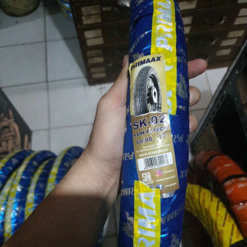 Primax Outer Tire 60/80-17 sk02 rain attack (Not tubeless) | Shopee ...