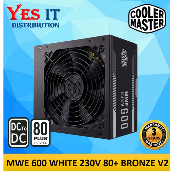 Cooler Master MWE 600 Bronze V2 230V 80 Plus 600W Power Supply ( MPE ...