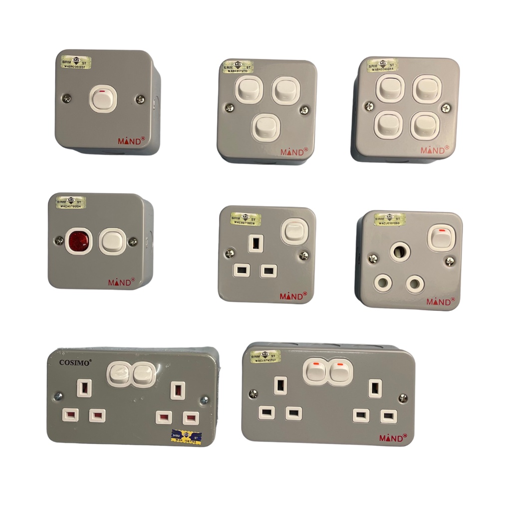 MIND Metal Clad Switch Socket 13A | Shopee Malaysia