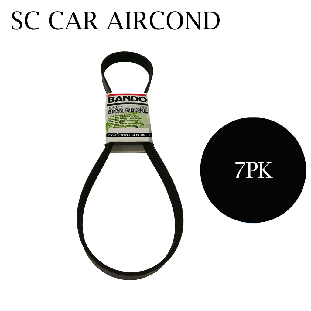 NISSAN ALMERA OLD MODEL 7PK BANDO BELT (AIRCOND COMPRESSOR) PULLY BELT 1125 | Shopee Malaysia