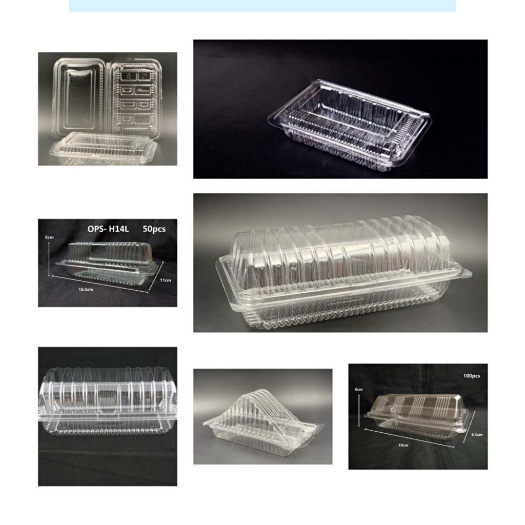 Disposable Plastic Clear Food Box - Disposable OPS Container - Bekas ...
