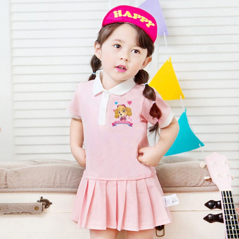 paw patrol skye dress Polo Shirt Preppy Style Children's Clothing ...