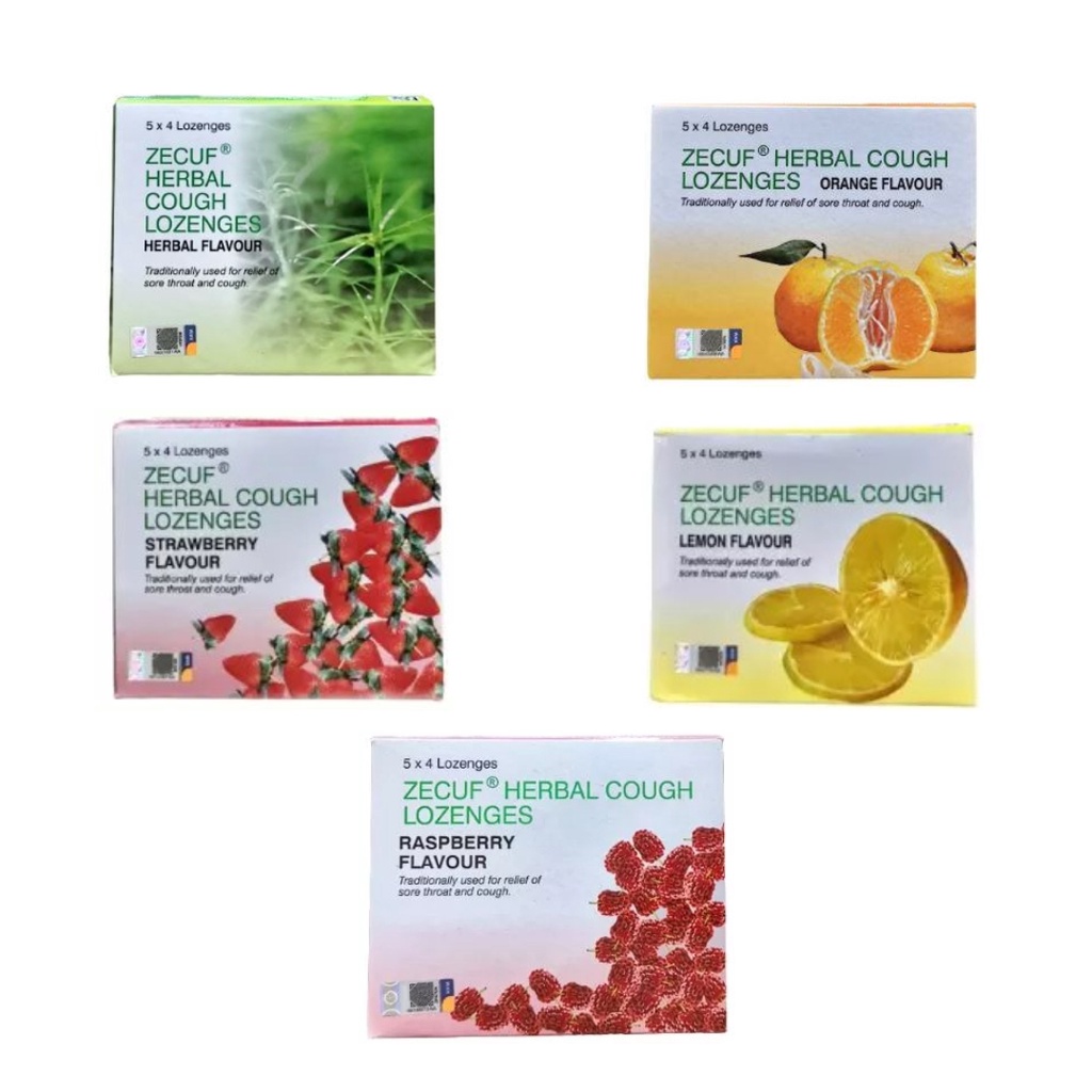 (BY BOX) ZECUF Herbal Cough And Sore Throat Lozenges 20's [EXP : 03/ ...