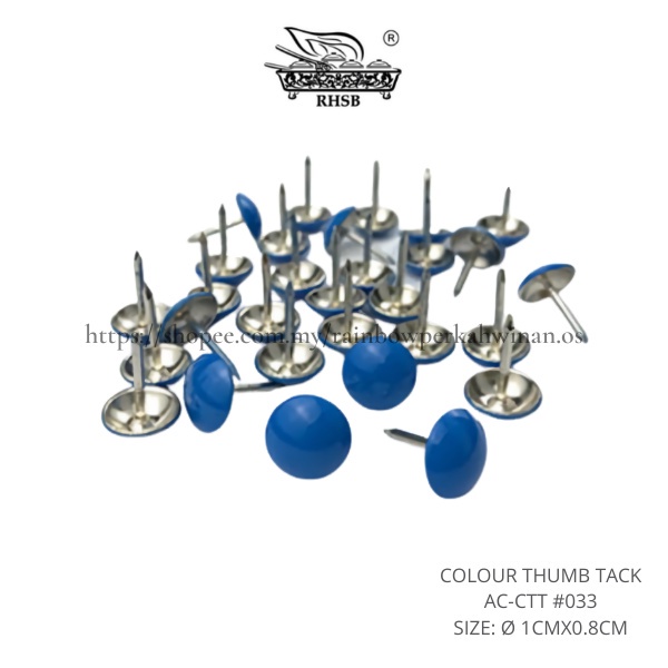 50PCS STEEL THUMB TACK / PUSH PINS / PAKU TEKAN / PIN OFFICE / PAKU ...