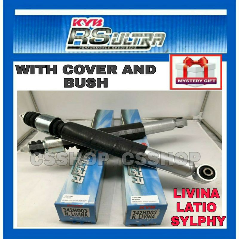 CS HEAVY DUTY NISSAN LIVINA LATIO SYLPHY ABSORBER REAR 1SET=2PCS KYB RS ...