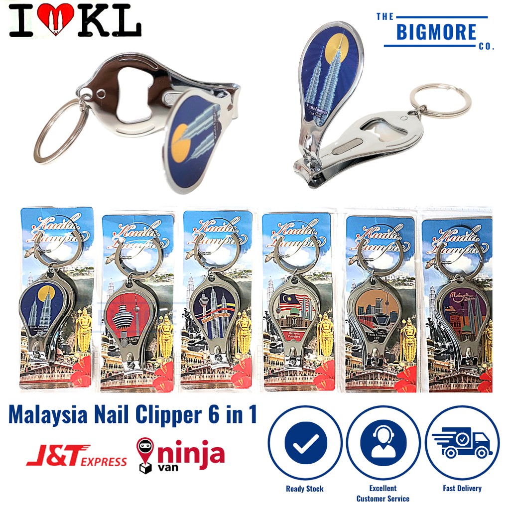 💙Clearance Sale💙 6 in 1 Keychain Malaysia Nail Clipper and Opener Key ...