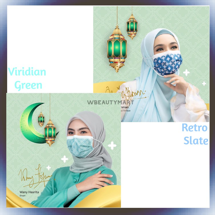 Himaya Retro Slate Pelitup Muka Aidilfitri Raya Medical Face Mask by ...