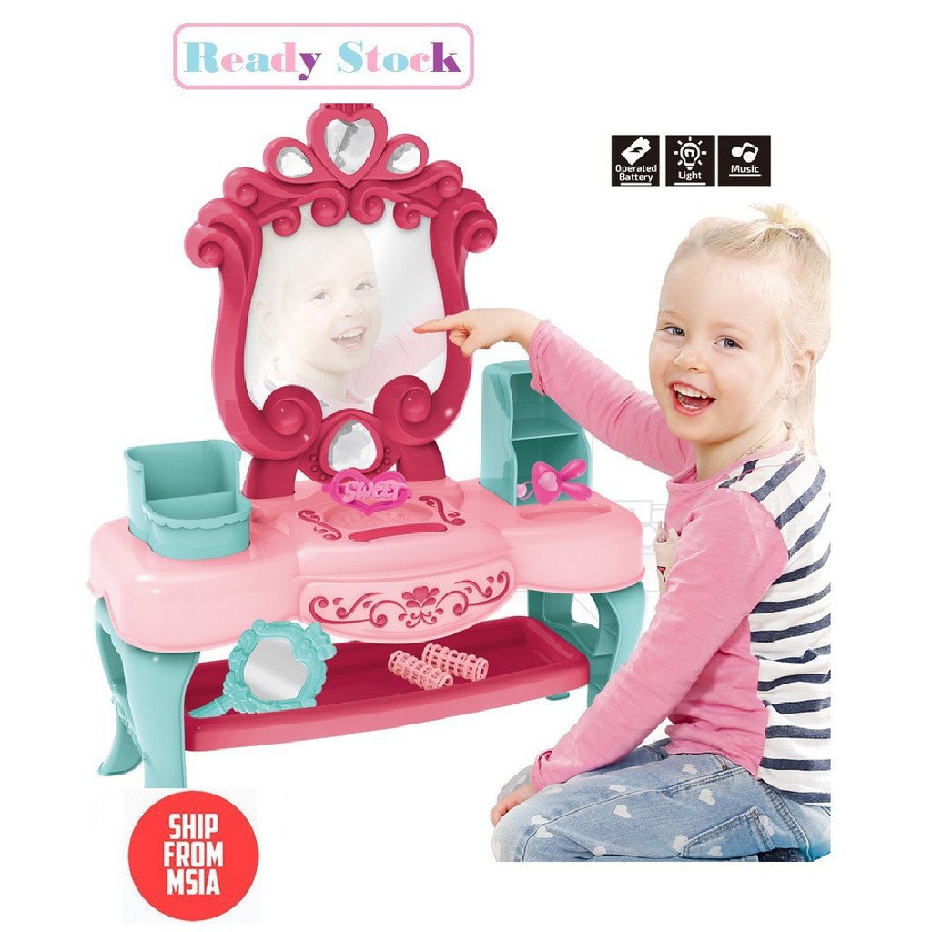 Simulation Makeup Princess Dressing Tools Table Toy For Girl Kid ...