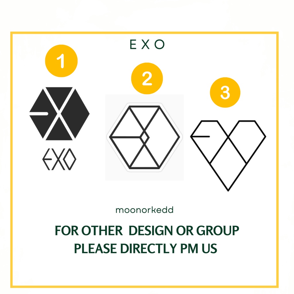 EXO LOGO CAR STICKER (BOLEH PILIH WARNA) 3 INCH & 6 INCH | Shopee Malaysia
