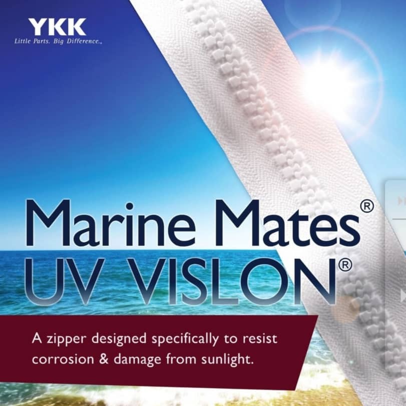 YKK Marine Mates® #5 #10 Vislon Chain Double Pull Zipper for Boat Cover ...