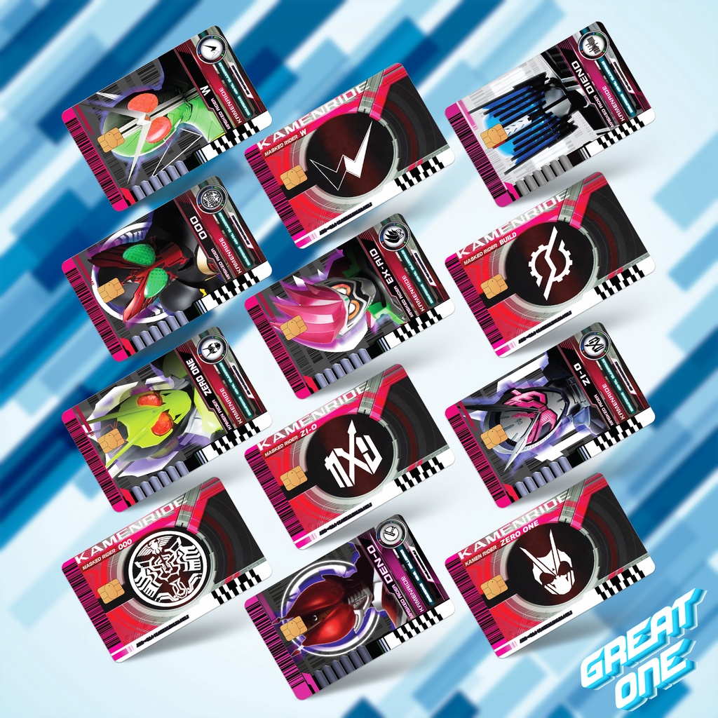 Kamen Rider ATM Bank Sticker Card Cover Access Touch N Go Skin Bank ...