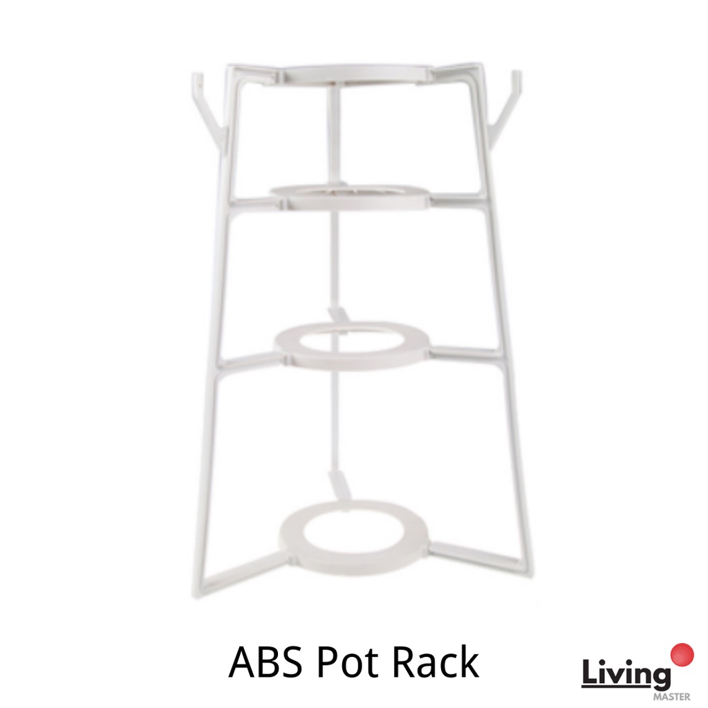 3 Tier Pan & Pot Rack Round Shelf Pan Tree Shelf Round Shelf Storage ...