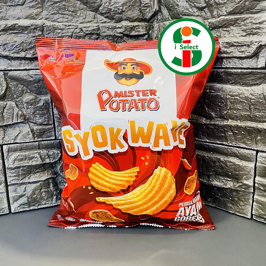 Halal Mister Potato Syok Wave Potato Chips Spicy Chicken BBQ Seafood ...
