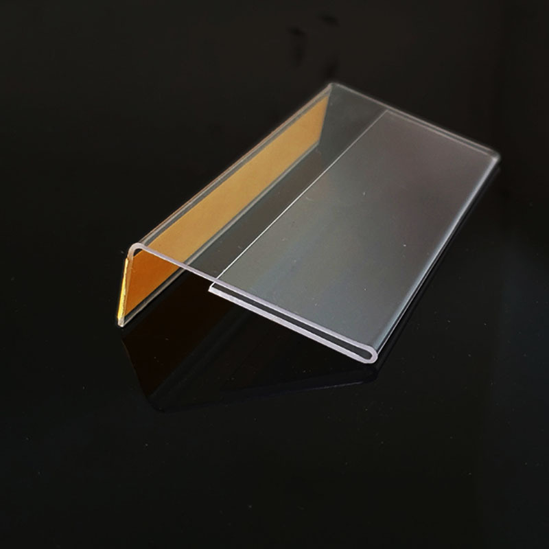 100 PCS L-type Price Tag Self-adhesive Price Bar Label holder Platform ...