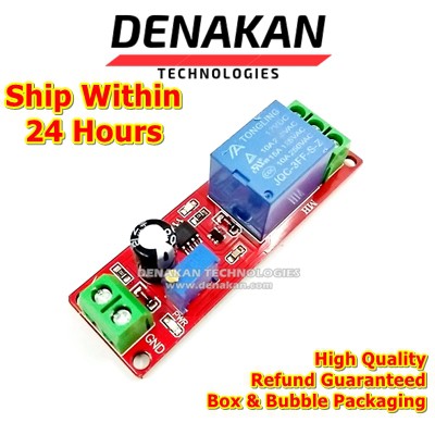 NE555 Timer Relay Module Monostable 0-10s Delay 12V Relay | Shopee Malaysia
