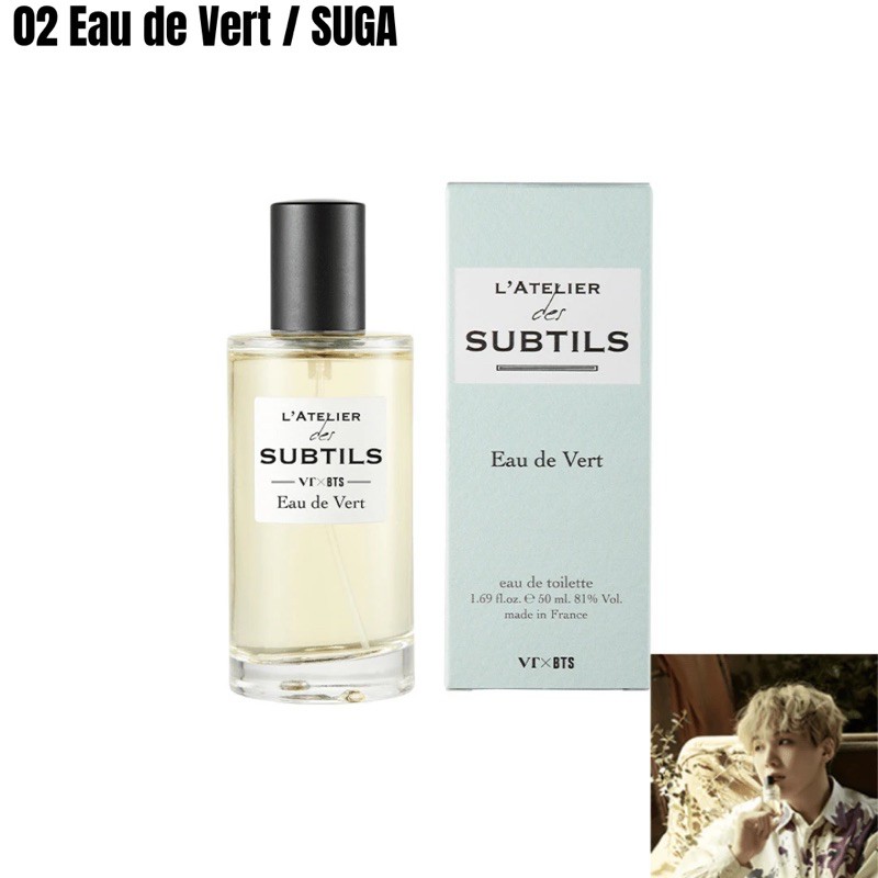 BTS X VT PERFUME SUGA L’ATELIER DES SUBTILS EAU DE VERT | Shopee Malaysia