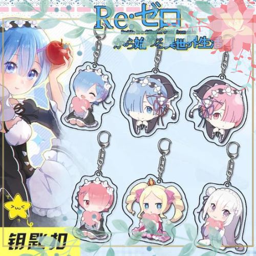 💥Ready Stock Re:Zero kara Hajimeru Isekai Seikatsu Keychain Series Cute ...