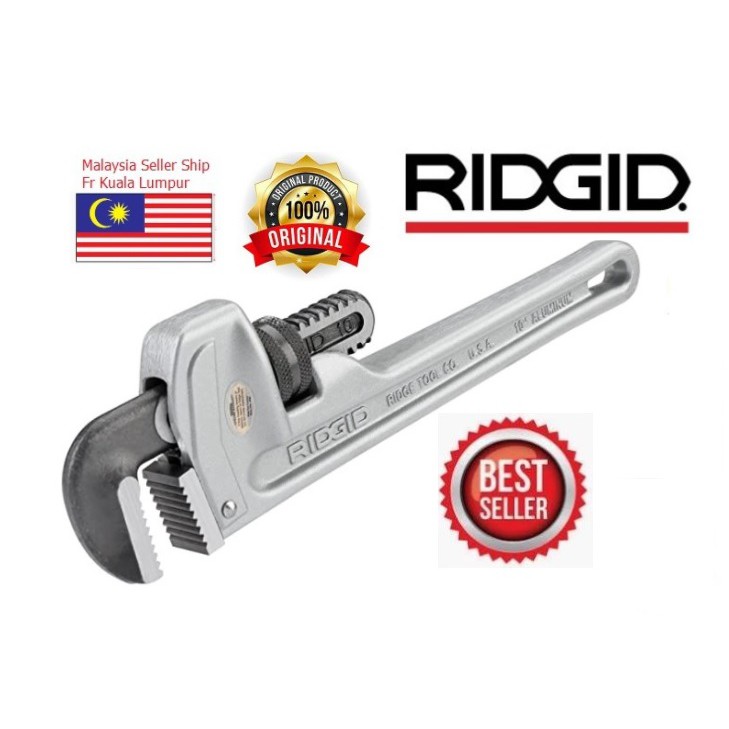 10" RIDGID 31090 ALUMINIUM PIPE WRENCH (NEW & ORI RIDGID) | Shopee Malaysia